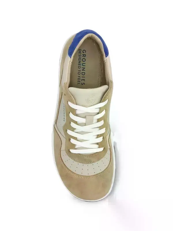 GROUNDIES Nova Perforated Panelled Sneakers