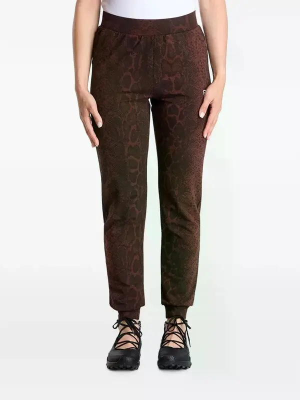 EA7 Snakeskin-print Track Pants