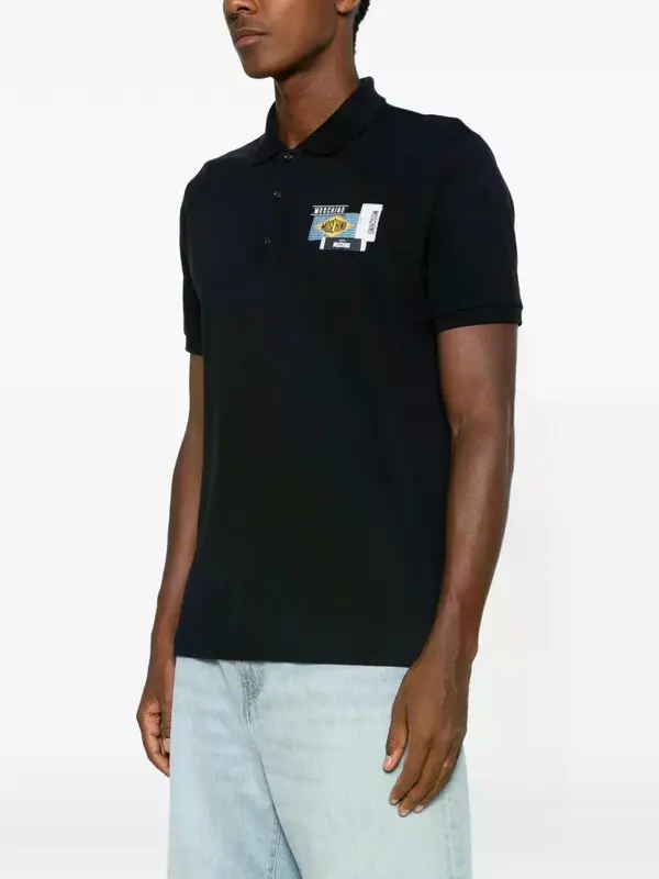 Moschino Logo-patch Polo Shirt