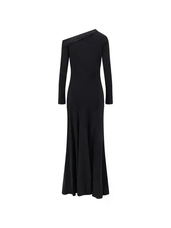 Alberta Ferretti One-shoulder Satin Gown