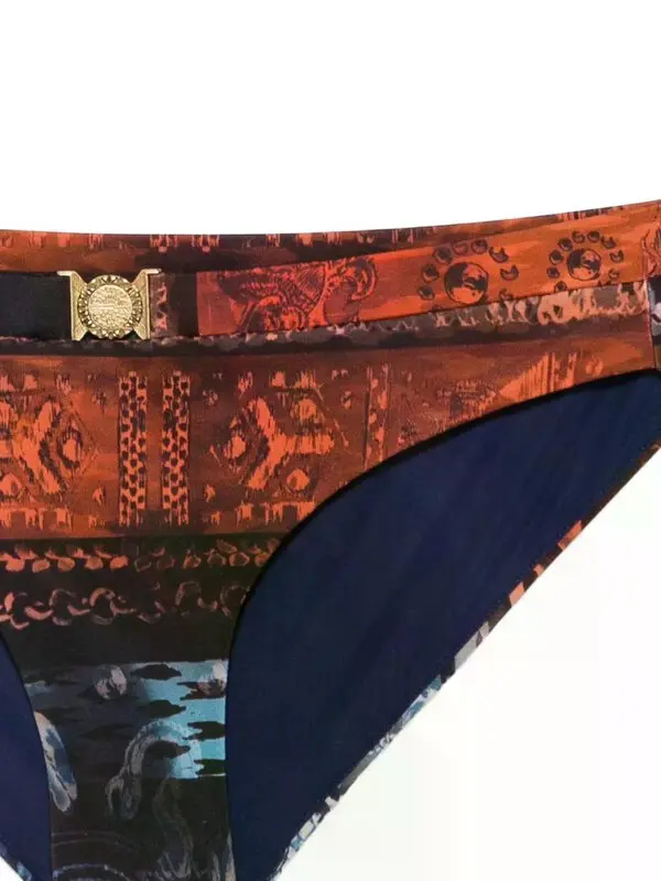 Balmain Graphic Print Halterneck Bikini
