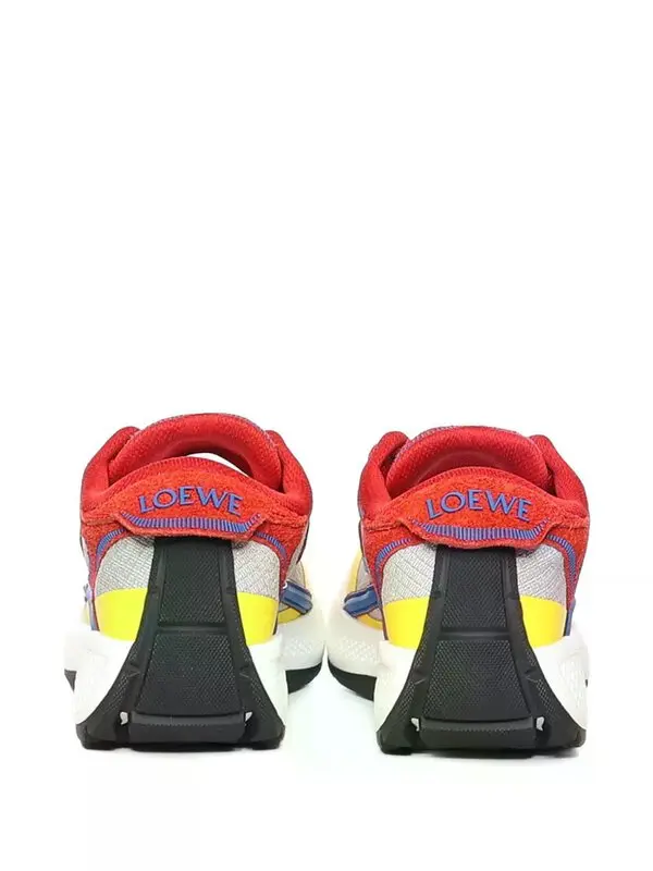 Loewe Pogo Sneakers In Technical Knit And Suede