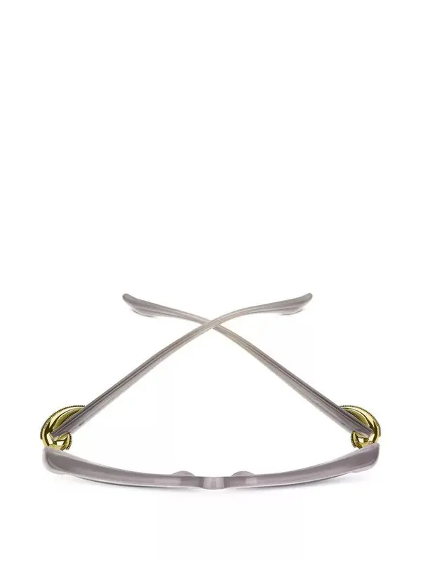 Etro Square Frame Sunglasses With Gold Tone Logo Hardware