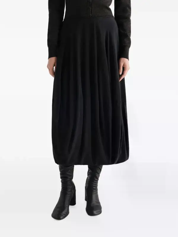 LEMAIRE Balloon Skirt In Silk Crepe De Chine