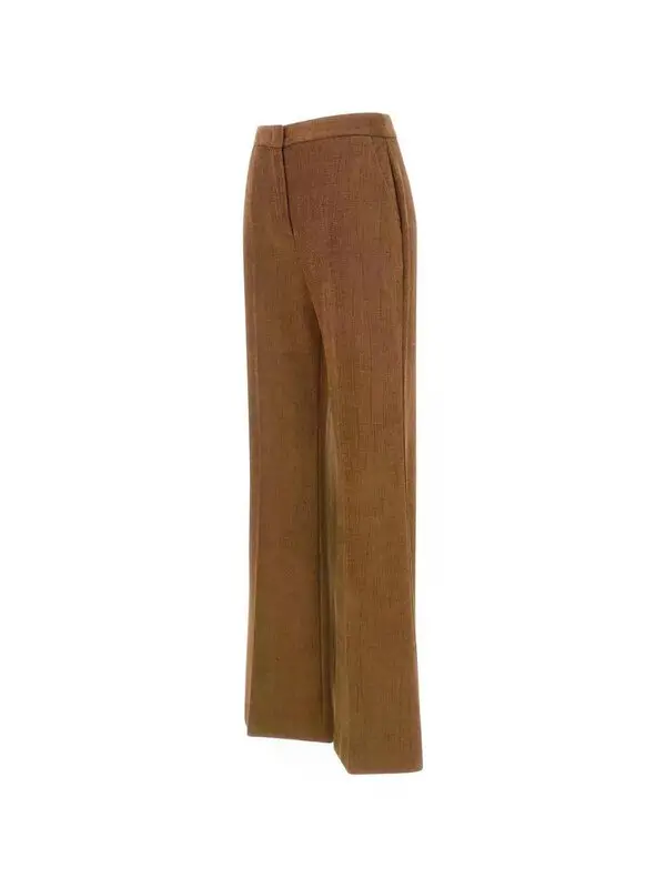 KAOS Chenille-effect Wide-leg Trousers