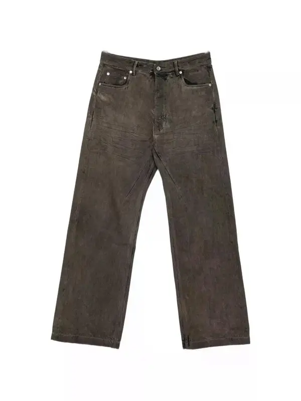 Rick Owens Faded Whiskered Jeans