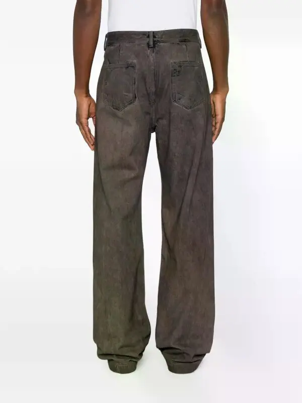 Rick Owens Faded Whiskered Jeans