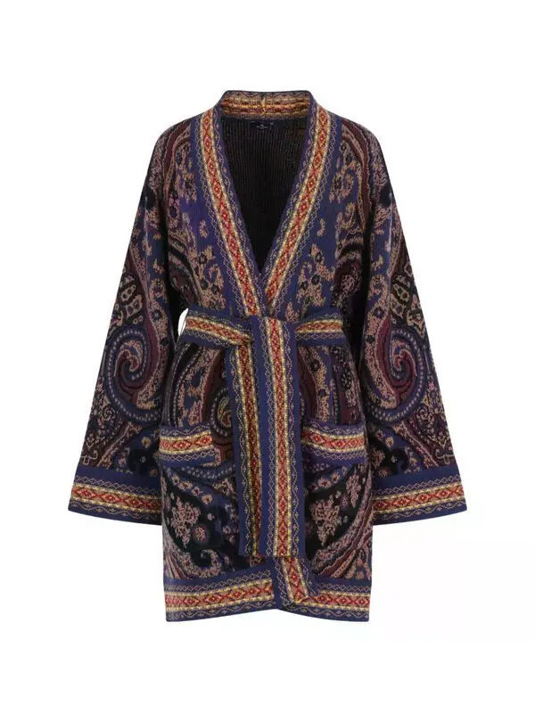Etro Paisley-pattern Belted Jacket