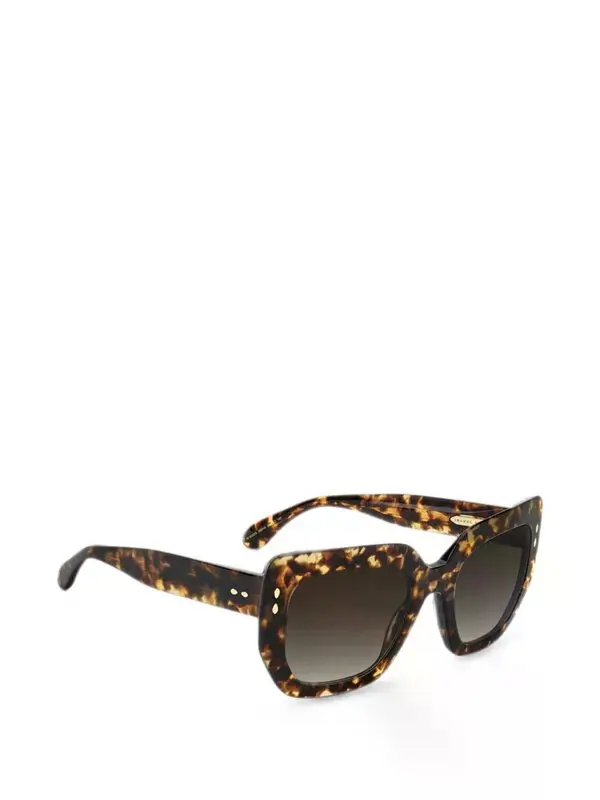 Isabel Marant Tortoiseshell-effect Rectangle-frame Sunglasses