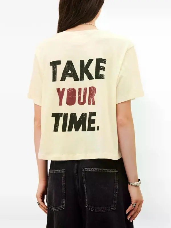 Ba&sh Take Slogan-print T-shirt