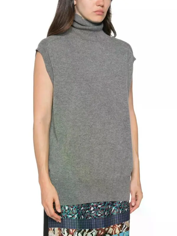 Sofie D'hoore Roll-neck Sleeveless Vest