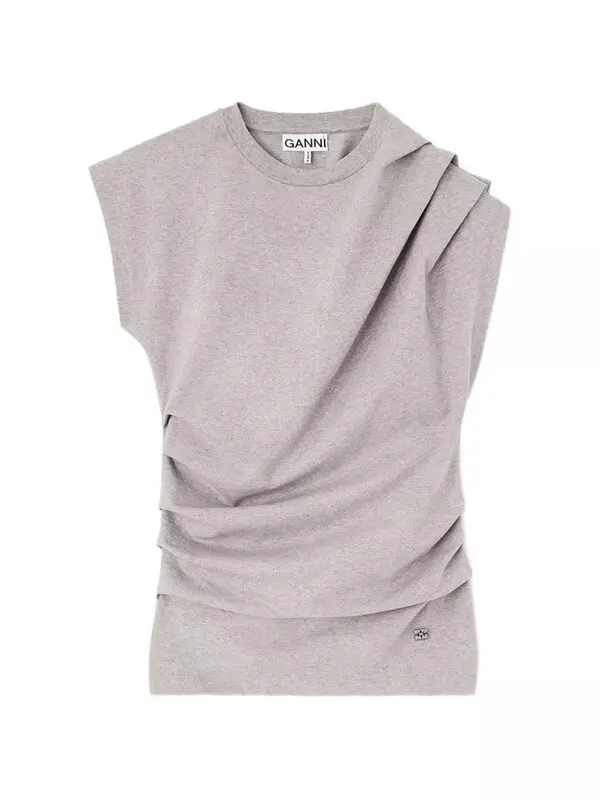 GANNI Top In Draped Jersey