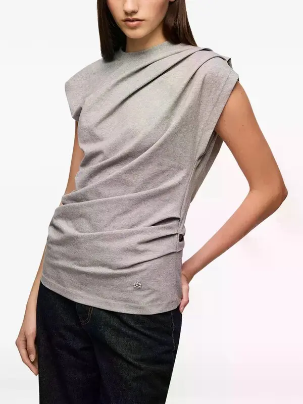 GANNI Top In Draped Jersey