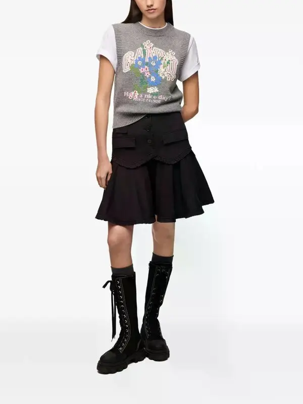 GANNI Skirt In Stretch Cotton