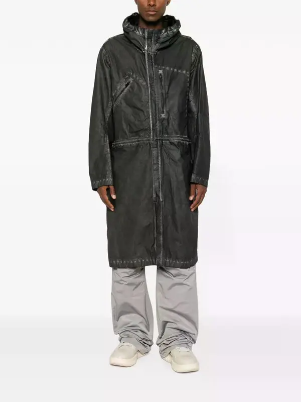 ISAAC SELLAM EXPERIENCE Etanche Hooded Coat