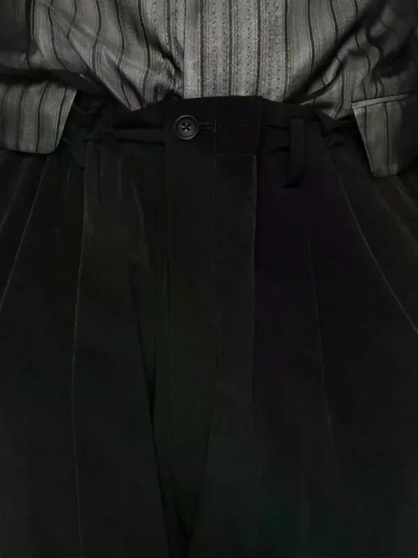 Yohji Yamamoto Pleated Wide-leg Trousers