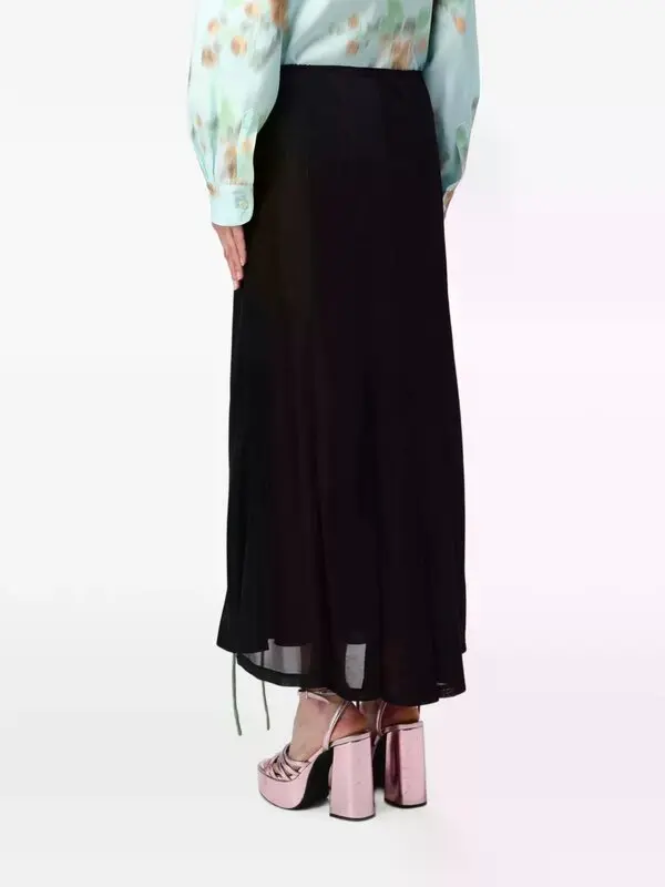 Moschino Couture Floral-appliqué Midi Skirt