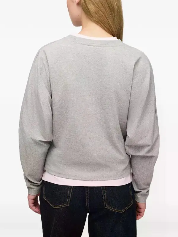 GANNI Jersey Draped Blouse