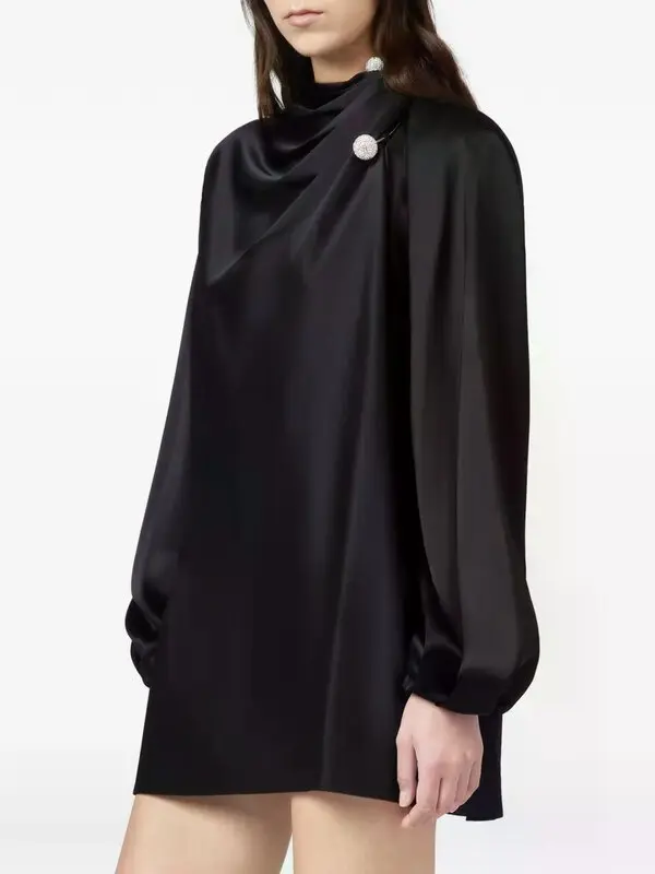 Giuseppe Di Morabito Draped Crystal-embellished Mini Dress