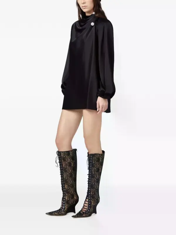 Giuseppe Di Morabito Draped Crystal-embellished Mini Dress