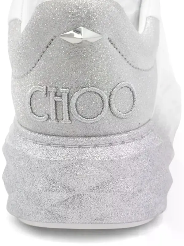 JIMMY CHOO Diamond Maxi Glitter-detail Sneakers