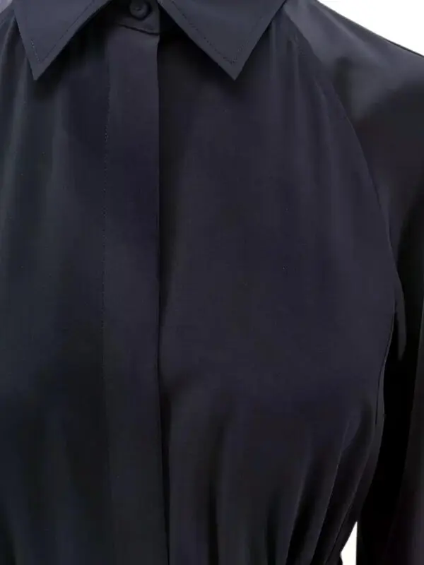 Max Mara Drawstring Silk Maxi Dress