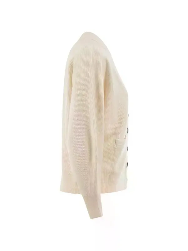Brunello Cucinelli Ribbed-knit Cashmere Cardigan - Neutrals