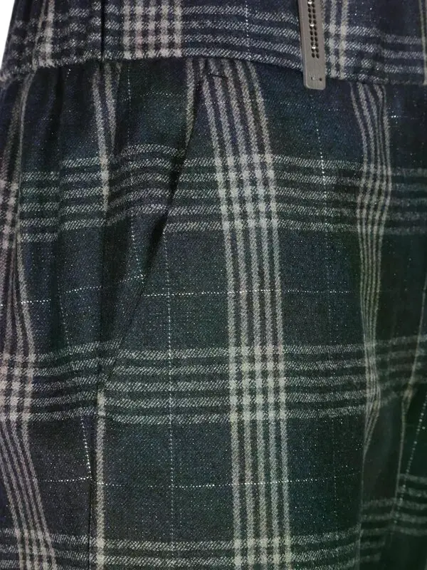 Peserico Check-pattern Tapered Trousers