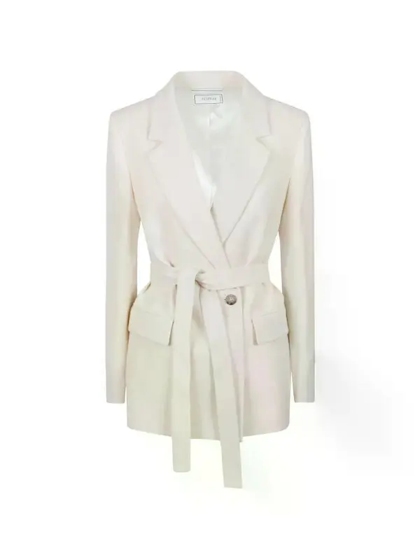 Peserico Belted Notch-lapel Jacket
