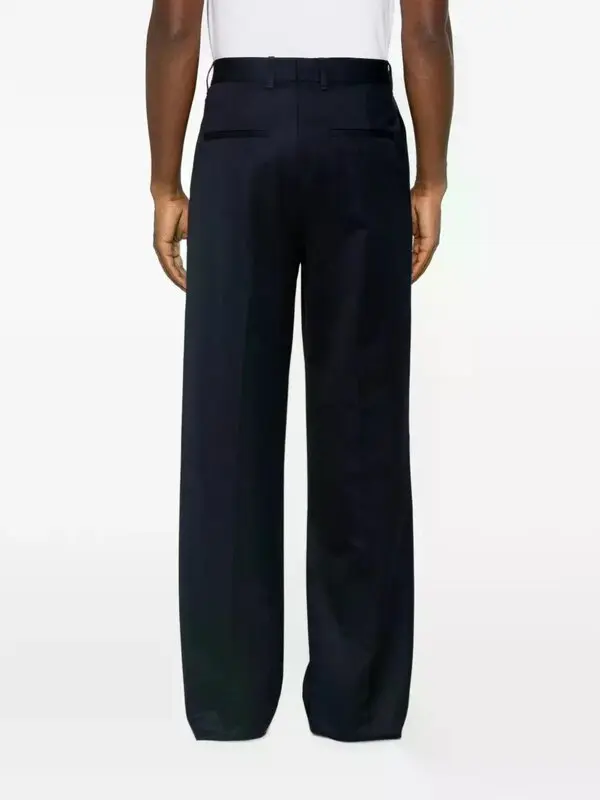 LARDINI Pleated Wide-leg Trousers