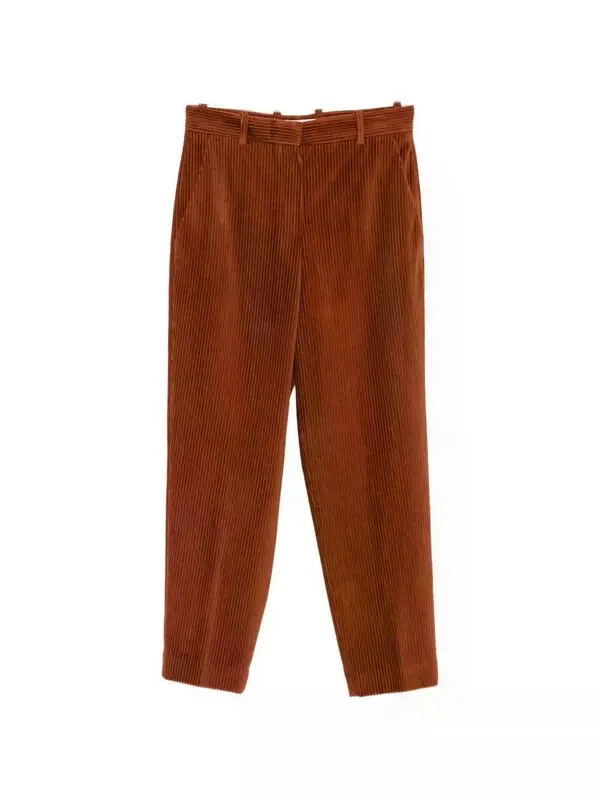CIRCOLO 1901 Corduroy-effect Tapered Trousers