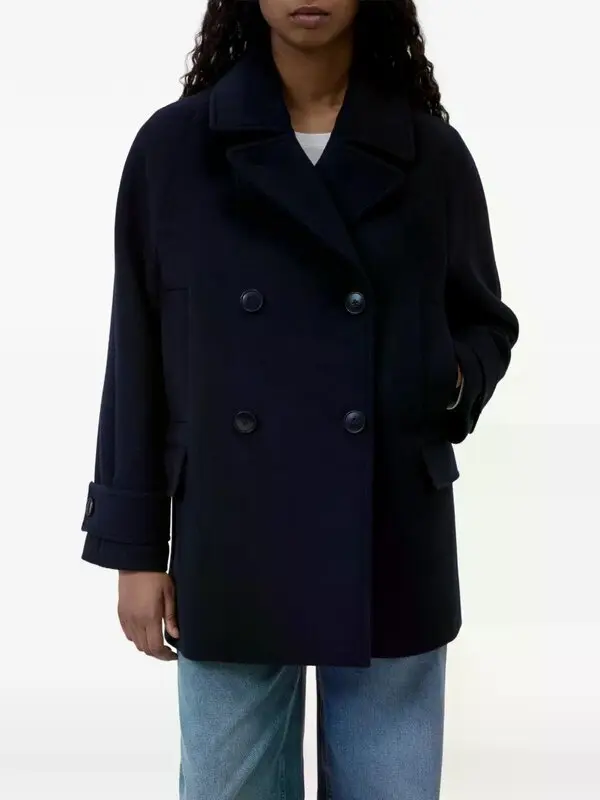 Closed Caban Double-breasted Jacket