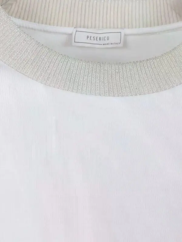 Peserico Metallic-trim Long-sleeve T-shirt