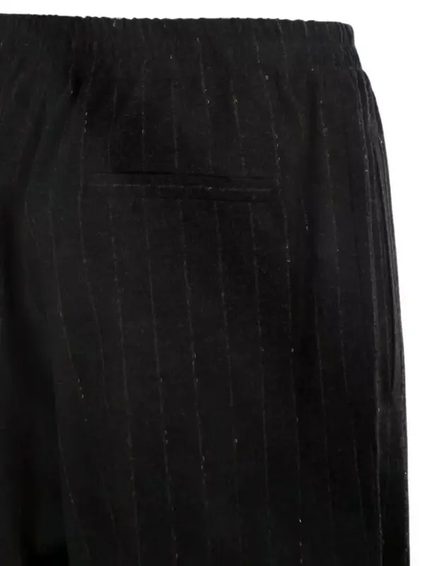 Brunello Cucinelli Sequin-embellished Pinstripe Trousers