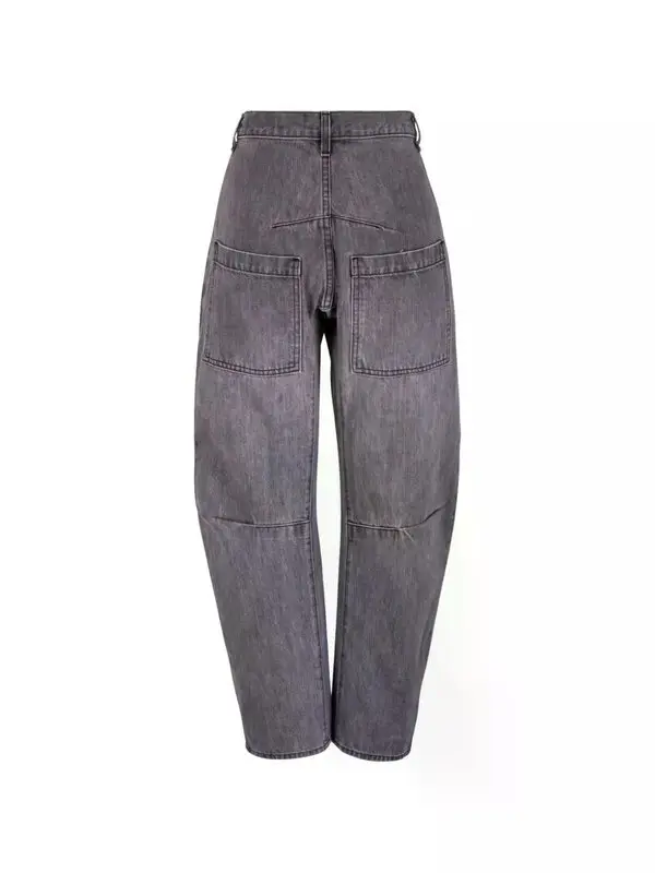 NILI LOTAN Shon Bow-leg Jeans - Grey