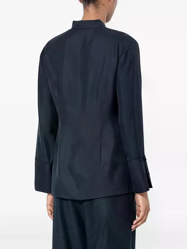 RÓHE Mandarin-collar Asymmetric Shirt