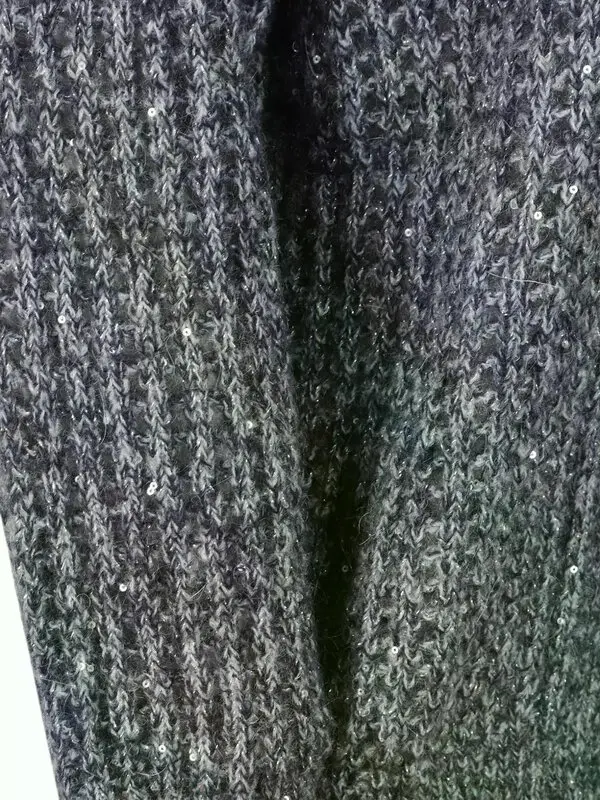 Peserico Sequin-embellished Open-knit Cardigan