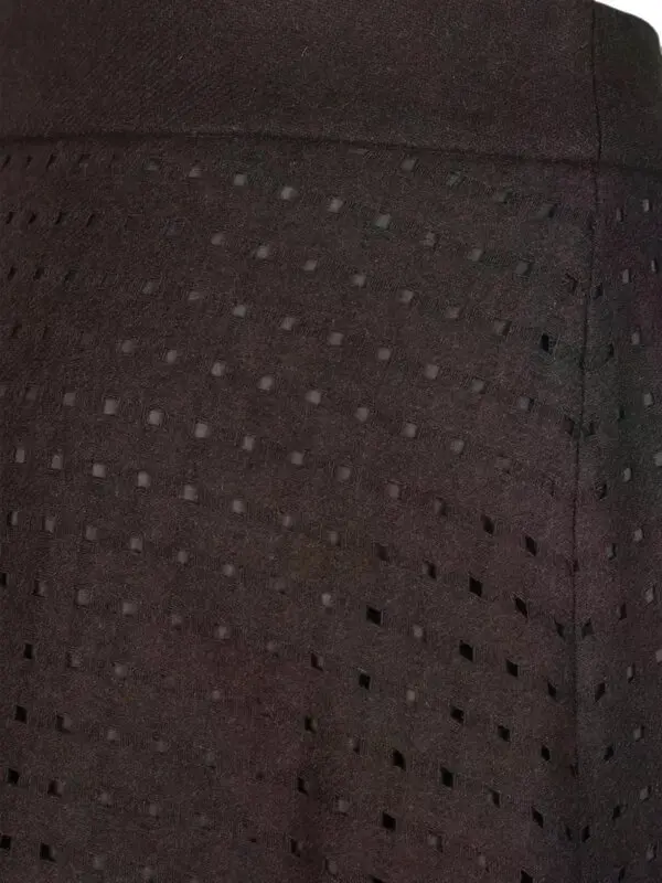 Peserico Perforated-design A-line Skirt