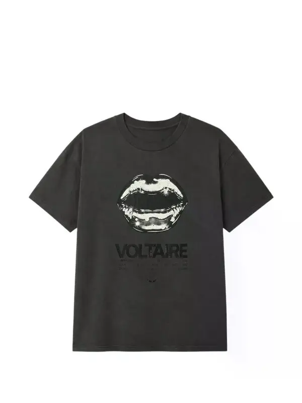 Zadig&Voltaire Tommer Hc Tour Lips-print T-shirt