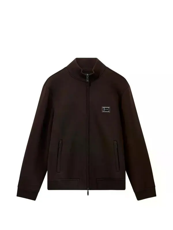 Emporio Armani Logo-plaque Zip-up Sweatshirt