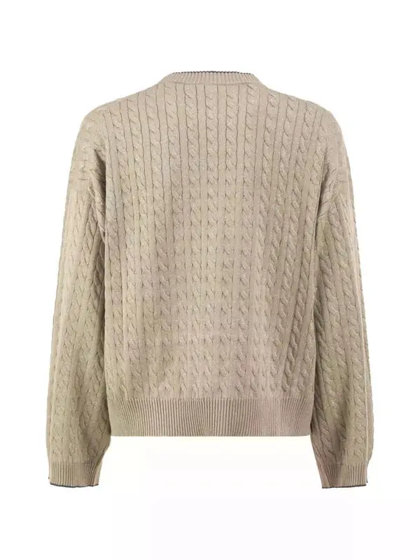 Brunello Cucinelli Cable-knit Shimmering Cotton Sweater