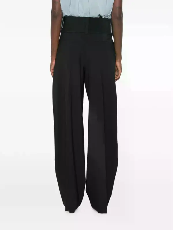 Sportmax Pleated Wide-leg Trousers