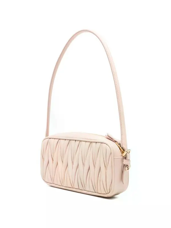 Miu Miu Matelassé Nappa Leather Pouch - Pink