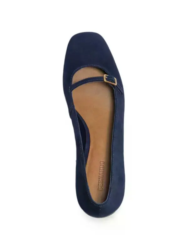 Bernardo Amelie Buckle-detail Suede Pumps
