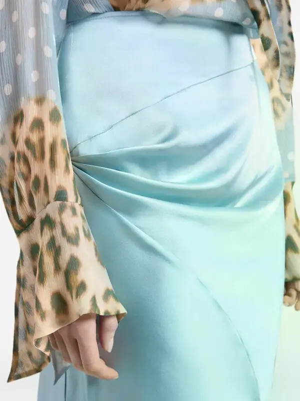 Nina Ricci Draped Midi Skirt