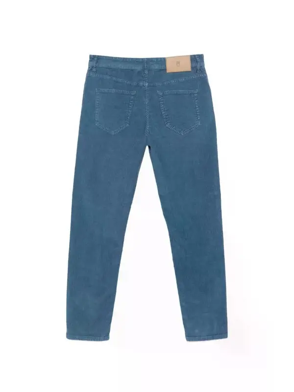 PT TORINO Corduroy-effect Five-pocket Trousers - Blue