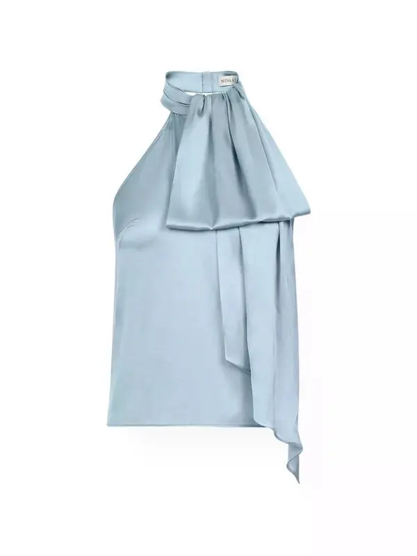 Nina Ricci Halterneck Satin Top