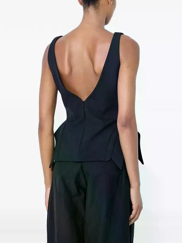 RÓHE Sleeveless Side-panel Top