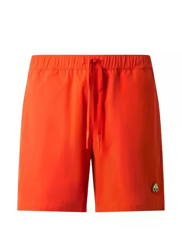 Moose Knuckles Logo-patch Drawstring Swim Shorts