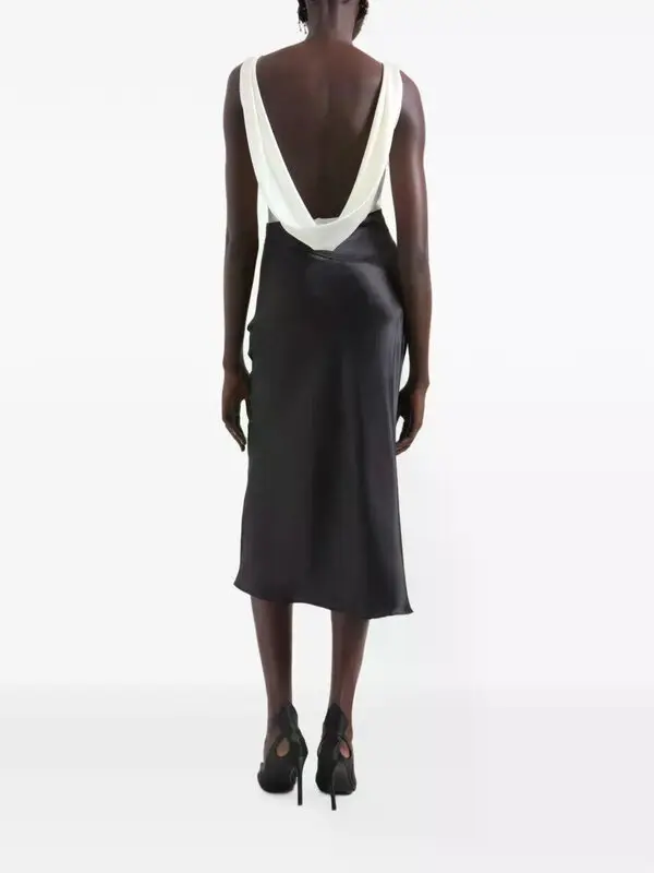 Nina Ricci Asymmetrical Draped Midi Skirt